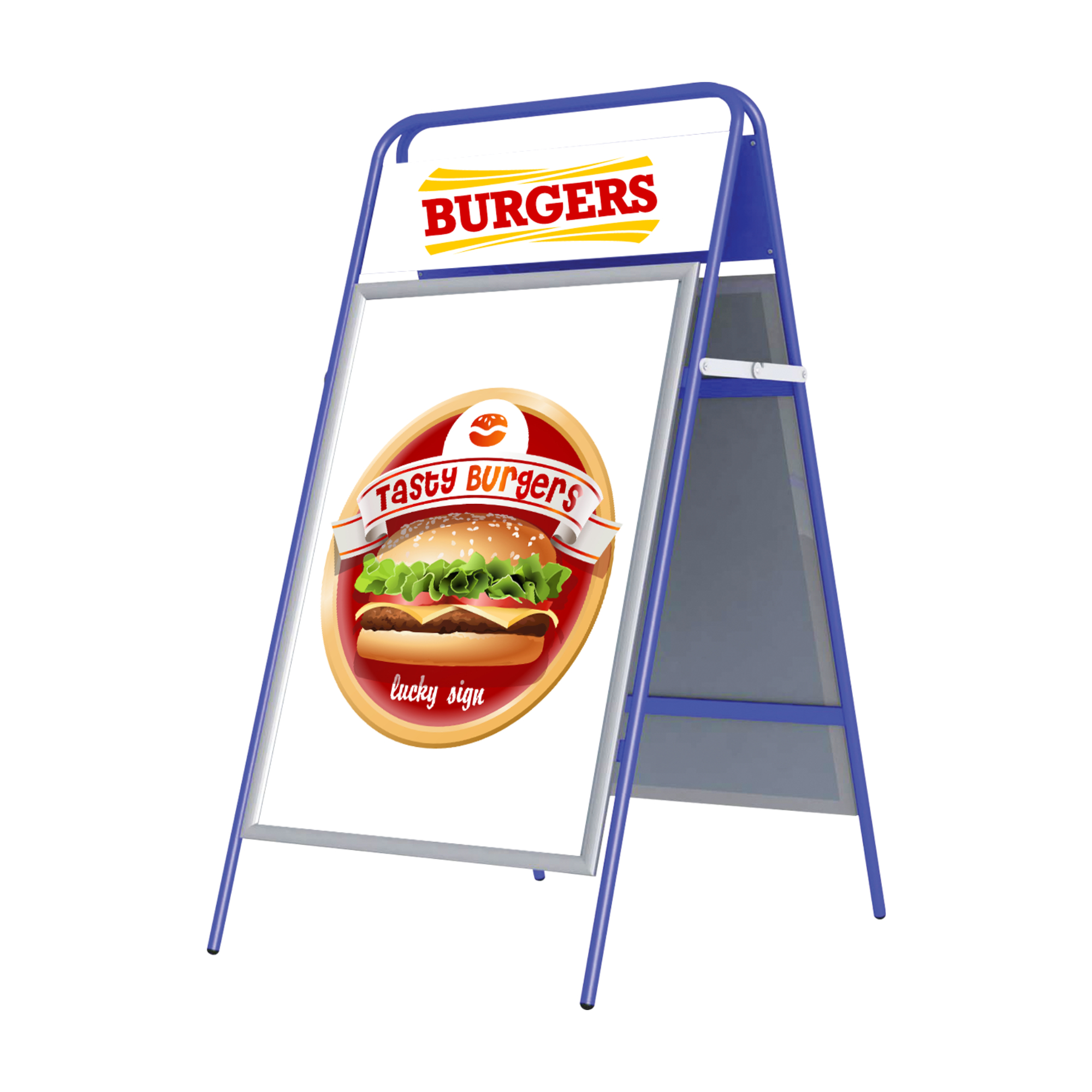 "Basic" Steel A Board with Snap Frame - Ores Display Systems