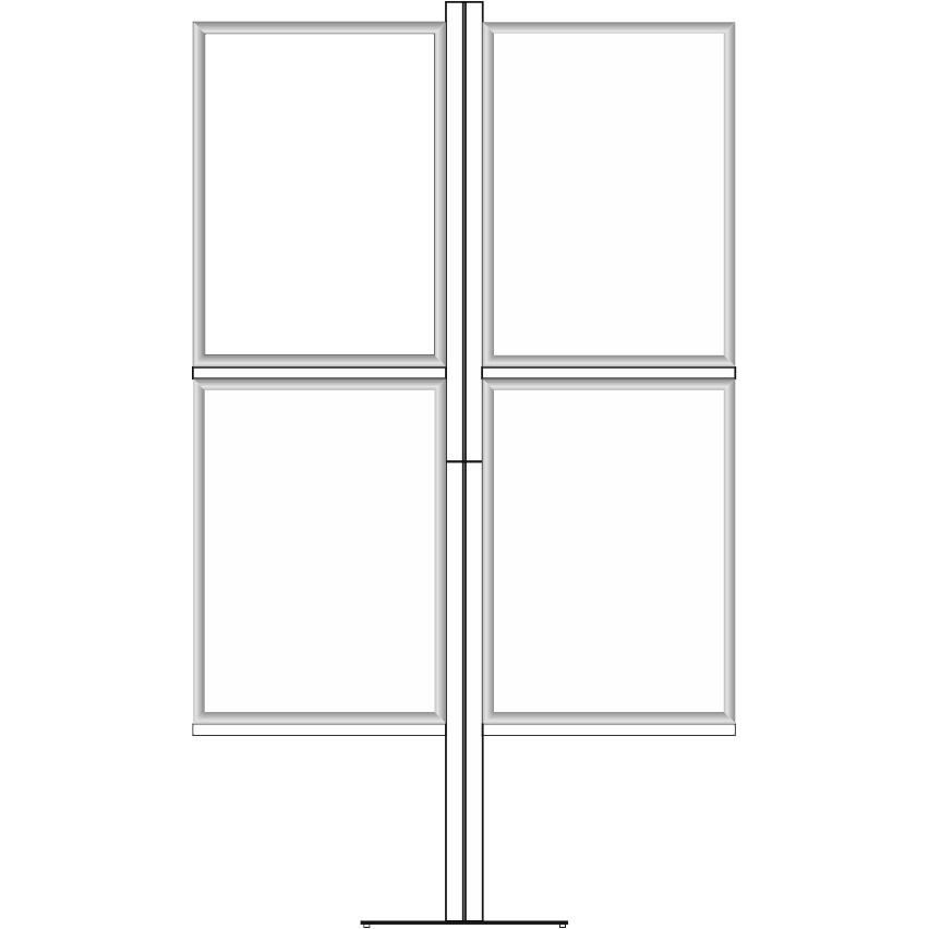 Multi Display with Slide in Frames - Ores Display Systems