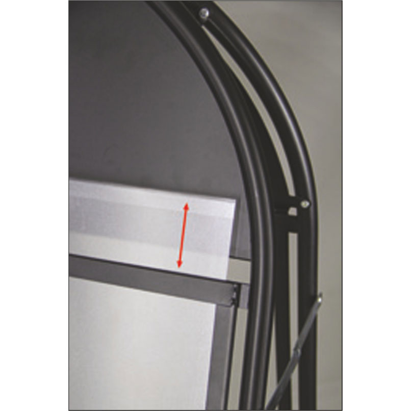 Steel A Board "Slide in" - Ores Display Systems