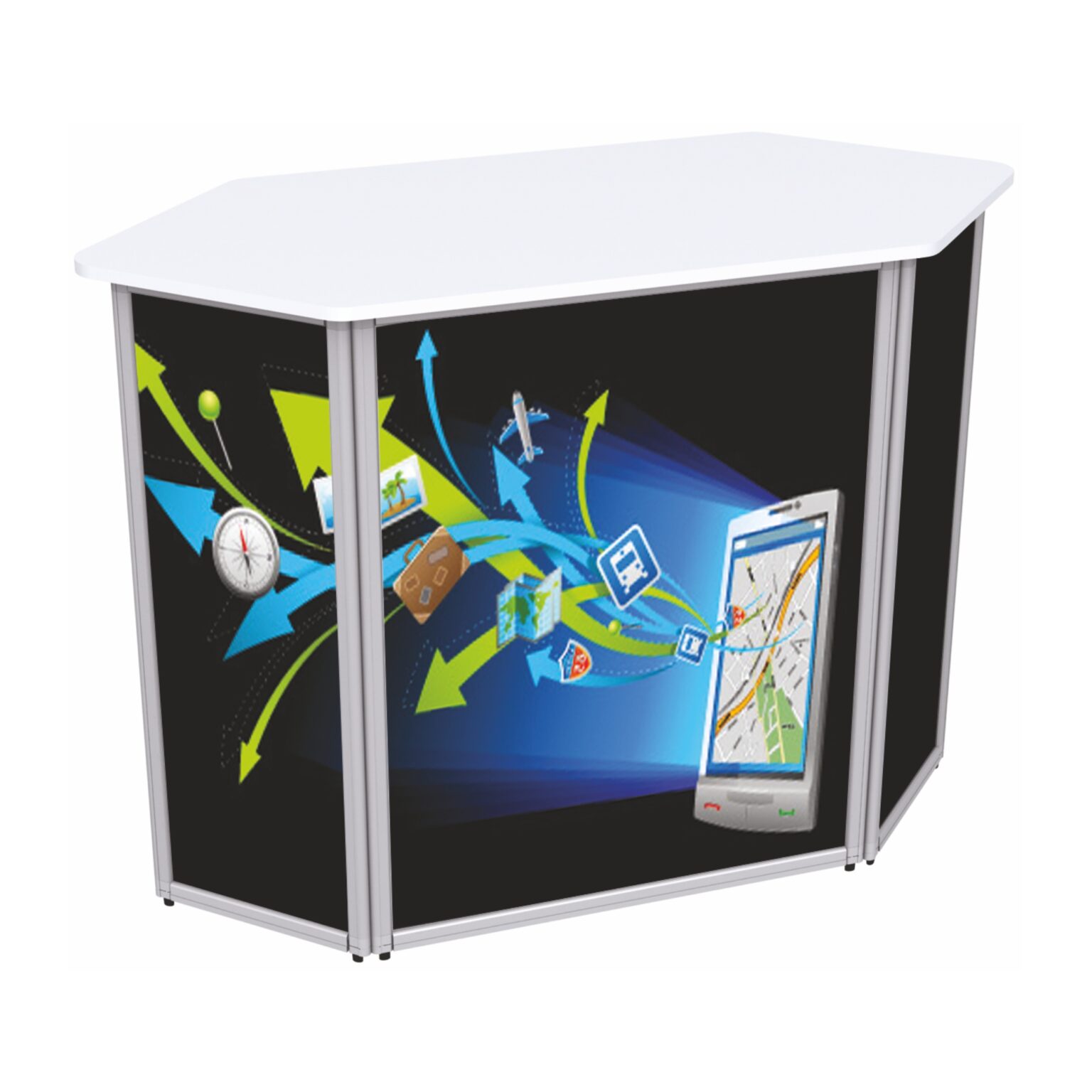 Folding Counter "Hexagonal" - Ores Display Systems
