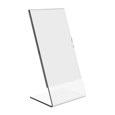 Acrylic Slant Back Sign Holder - Ores Display