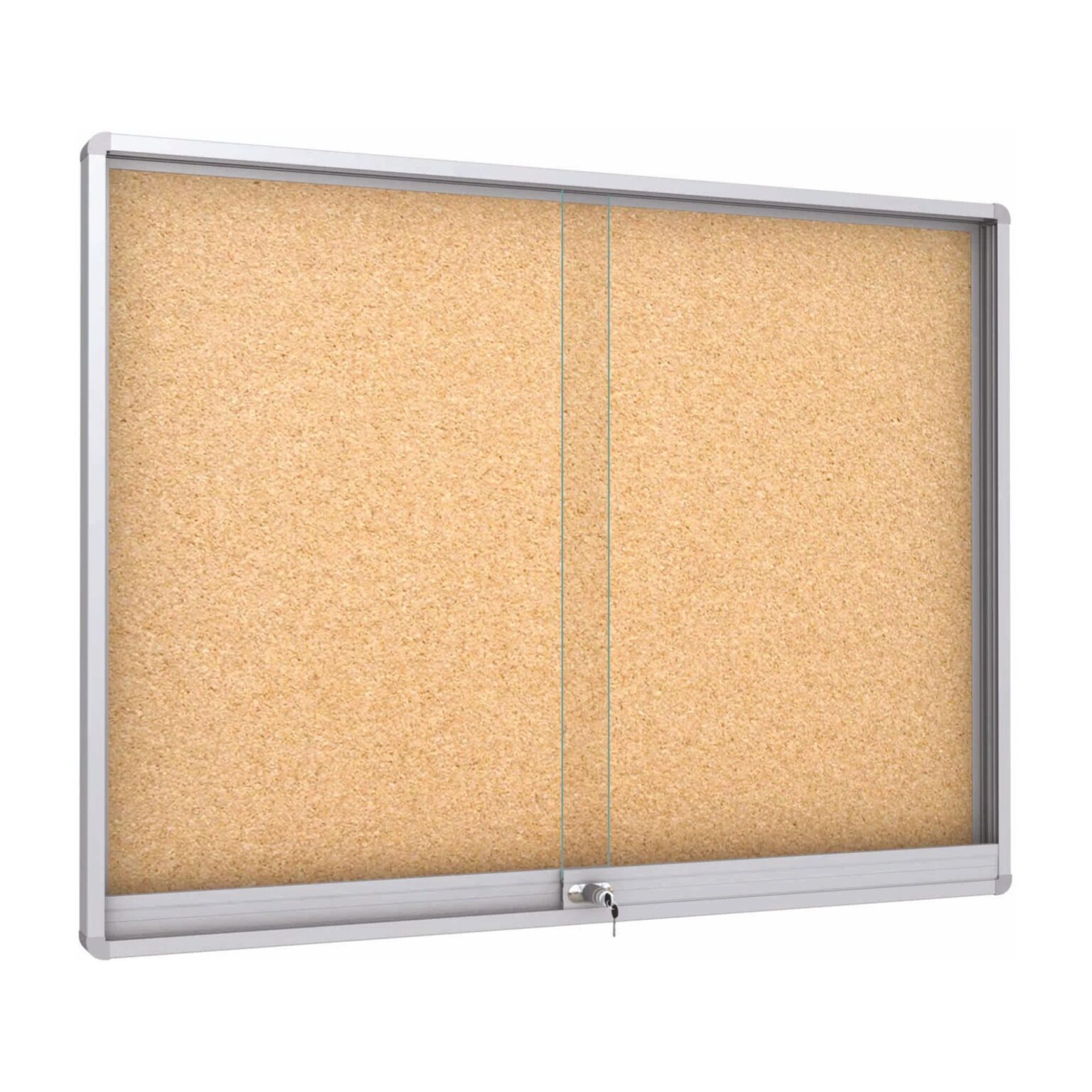 MIDI Sliding Doors Noticeboard "Cork" - Ores Display