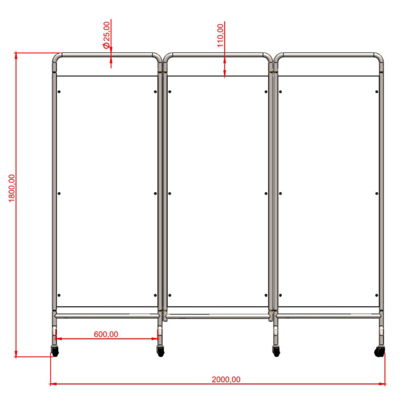 Tube Folding Room Divider - Ores Display