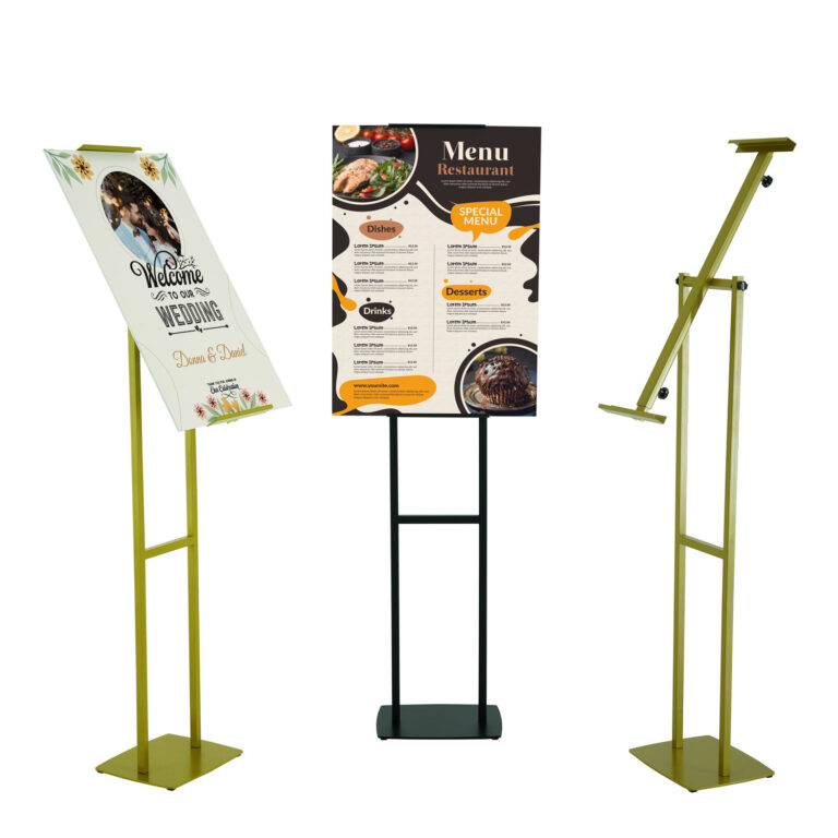 Metal Easel Display Stand – Double Leg - Ores Display